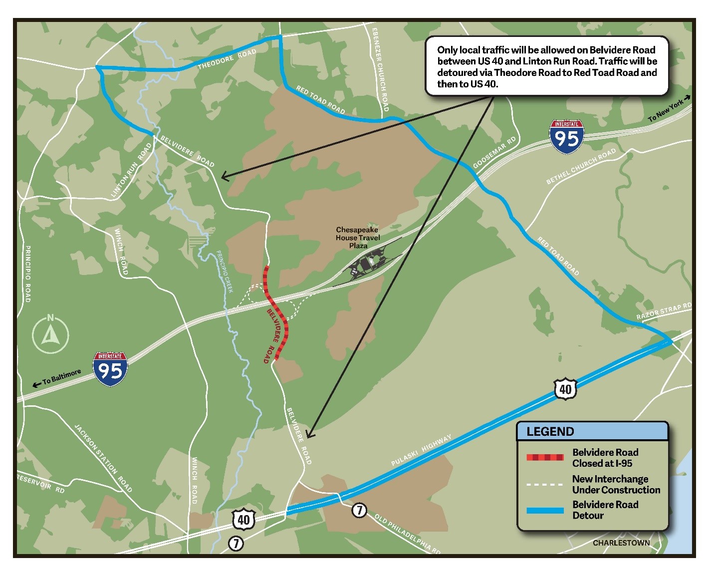 I-95 At Belvidere Road Interchange | MDTA